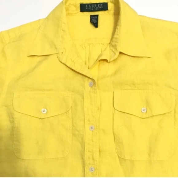 Ralph Lauren | Tops | Ralph Lauren Neon Yellow Button Down | Poshmark